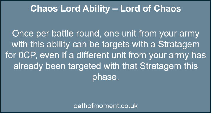 10th Edition Codex Chaos Space Marines Review – Oath of Moment